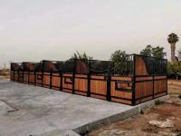 China Bamboo Pine Infill Premade Horse Stable Panels for sale