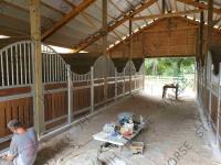 China Side Sliver Sliding Door Prefab Horse Stables for sale