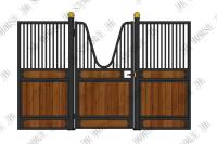 China Bamboo Front 2.2m Height Horse Stall Panels for sale