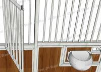 China Hot Dipped Galvanized Horse Stable Front 3m Door Width for sale