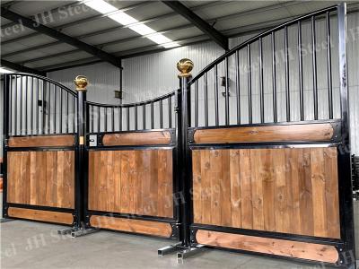 China Simple Durable Horse Stall Box Infilled Pine for sale