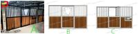 China Infilled Bamboo Sliding Door Prefabricated European Stalls for sale