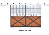 China Customized Infill High Density Hard Bamboo Stall Barn Doors for sale