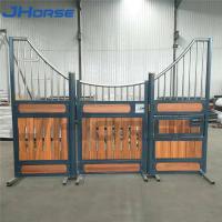China Barn Anthracite Portable Wooden Horse Stable Door 10ft 12ft With Hay Door for sale