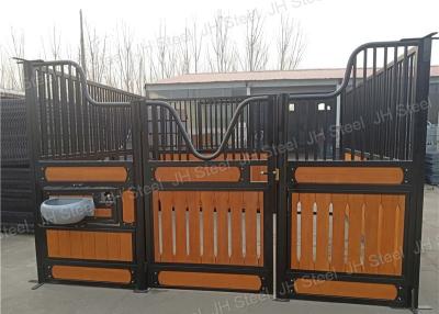 China European Type Metal Structure Horse Stable Fronts Bottom Bamboo Infill for sale