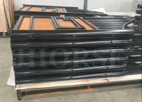 China European Type Metal Structure Horse Stable Fronts Bottom Bamboo Infill for sale