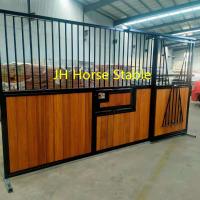 China Custom-made Economical Horse Stall Panels with V-Yoke Window Sliding Door for sale