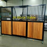 China Custom-made Economical Horse Stall Panels with V-Yoke Window Sliding Door for sale