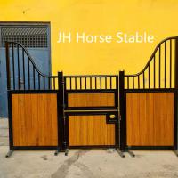China Custom Made Durable Steel Pipe 12ft Horse Stable Front for sale