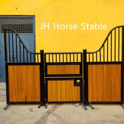 China Custom Made Durable Steel Pipe 12ft Horse Stable Front for sale