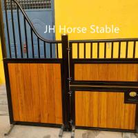 China Custom Made Durable Steel Pipe 12ft Horse Stable Front for sale