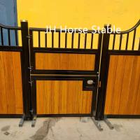 China Custom Made Durable Steel Pipe 12ft Horse Stable Front for sale