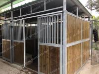 China Bamboo Infill Swing Door ODM Barn Stall Fronts Hot Dip Galvanized for sale