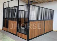 China Easy Feeding System Dark Color Horse Stall Fronts For Pony for sale