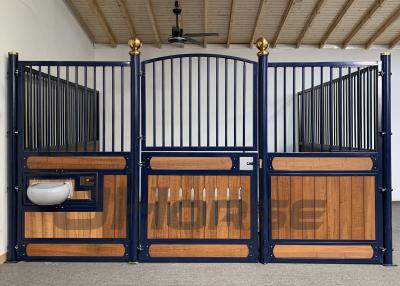 China 12 Ft Panel Length High Heat Treated Horse Stable Stalls Bamboo Wood Infill for sale