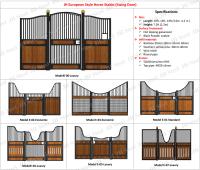 China Metal Material Luxury Hdg Portable Horse Stalls Safety Galvanized Heavy Duty for sale