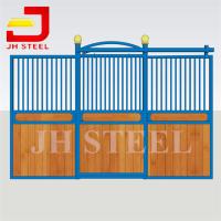 China Powder Coated Surfece Treatment Portable Horse Stall Panels Barns Sliding Door for sale