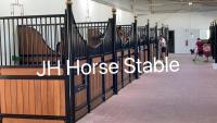 China Customized Size 14 Foot Horse Stall Fronts Infill Bamboo Steel Frame for sale