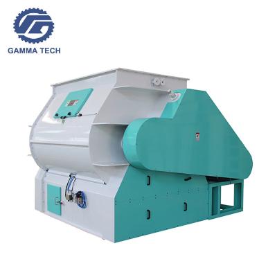 China 1ton/ Batch Double Shaft Grinder Animal Feed Mixer Machine For Cattle Feed 2 Cbm for sale