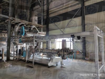 China 1TPH 800KW Fish Feed Production Line Twin Screw Extrusion Machine For Tilapia for sale