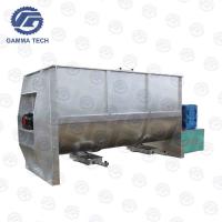 China SS304 1200kg/Batch  Animal Feed Mixer Machine Ribbon Cattle Feed Mixture for sale