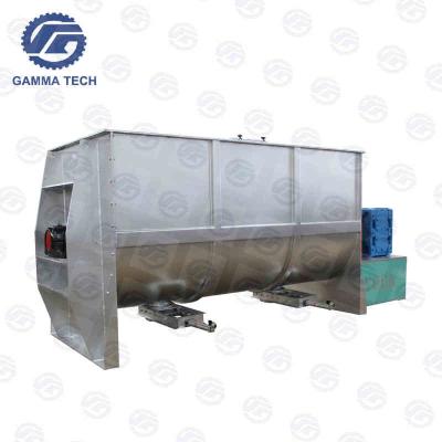 China SS304 1200kg/Batch  Animal Feed Mixer Machine Ribbon Cattle Feed Mixture for sale