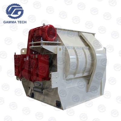 China 30kw Double Shaft Paddle Mixer Poultry Feed Mixer Machine For Feed Mill for sale