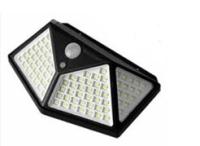 China Outdoor Solar Powered LED Light 100LED ABS 1200Mah Lithium 18650 Solar Powered Led Garden Lights for sale