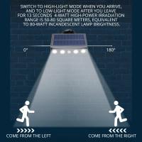 China 14x11x3cm Solar Powered Waterproof Outdoor Lights IP65 Solar Sensor Light PC+ABS 4pcs LED 4W 5V 300ma for sale