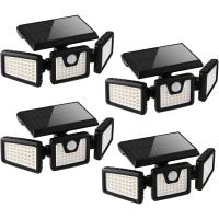 China IP44 Solar Powered LED Light 70SMD High Power Solar Garden Lights Hot Waterproof Outdoor Multi Angle LED Wall Lamp for sale