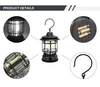 China Outdoor Portable LED Camping Lantern 110x110x184mm White For Party Festival for sale