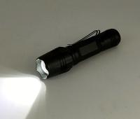 China 3x11.5cm Aluminium Rechargeable High Power Flashlight Focus Adjustable 1x3W XPE 80lm for sale