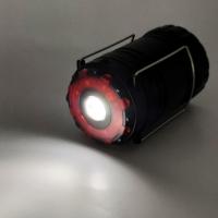 China 8.7x8.7x14.5(20.5)Cm Portable Outdoor Large LED Pop Up Lantern With Spot Light Warning Light for sale