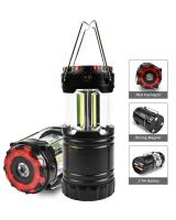 China Portable Outdoor 2 In 1 LED Camping Lantern Mini Pop Up LED Lanterns With Flashlight for sale