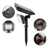 China 12LED Solar Powered LED Light ABS 1500mah 18650 Lithium Battery 21.5x13.5x8.5cm for sale