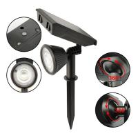 China Garden Solar Powered LED Light 8LED ABS 1500mah 18650 Lithium Battery 23x13.5x8.5cm for sale