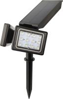China 24.5x15x14cm solar powered garden lED lights Double Heads 24LED ABS 2000mah 18650 Lithium Battery for sale