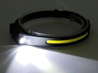 China 350lm Rechargeable COB LED Headlamp With Gesture Wave Sensor 3W Spot Illumination Camping Climbing Hiking for sale