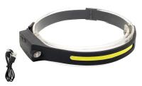 China 350lm Rechargeable COB LED Headlamp With Gesture Wave Sensor 3W Spot Illumination Camping Climbing Hiking for sale