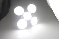China Foldable Hanging Solar Powered LED Light Football Solar Powered LED Lamp 120x120x130mm 300g Plastic for sale