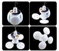 China Foldable Hanging Solar Powered LED Light Football Solar Powered LED Lamp 120x120x130mm 300g Plastic for sale