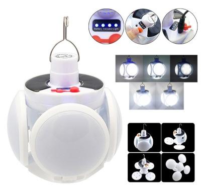 China Foldable Hanging Solar Powered LED Light Football Solar Powered LED Lamp 120x120x130mm 300g Plastic for sale