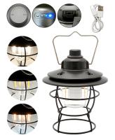 China 5V 1A LED Portable Retro Camping Lamp With Carrying Handle Garden ABS Handle for sale