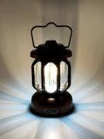 China Outdoor Retro 2 In 1 LED Camping Lantern Portable Garden ABS Metal Handle for sale