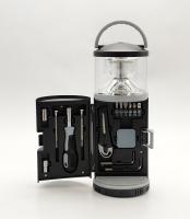 China 9.7x9.3x24.5cm LED COB Lantern 6pcs White 4pcs Emergency Light Flashing Red for sale
