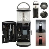 China 9.7x9.3x24.5cm LED COB Lantern 6pcs White 4pcs Emergency Light Flashing Red for sale