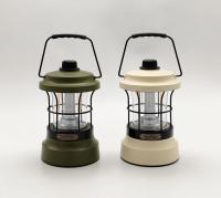 China LED Camping Lights Rechargeable Retro Luxury Camping Lantern ABS+PC+Metal φ10.8x18(22.8)Cm for sale