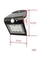 China 1.5W 3.7V Solar Powered LED Light Solar Panel LED Garden Lights LED Solar Integrated Lamp Outdoor Motion Sensor for sale