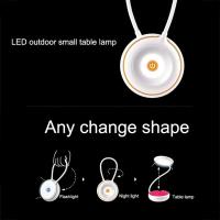 China 23x11.5x4.5cm Battery Operated Table Lamp 3 In 1 Free Twisted Tube Baby Night Light Touch Sensor Switch Unfolded for sale