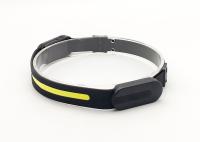 China Bluetooth COB LED Headlamp 25x3x1.5cm 106G Silicone ABS Lithium 102540 1200MAh for sale